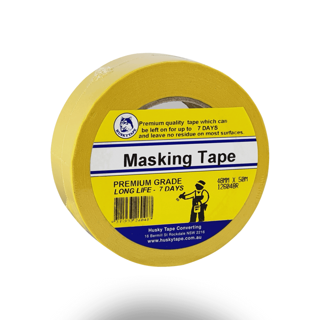 1260 7‑Day Professional Yellow Masking Tape - Husky Tape